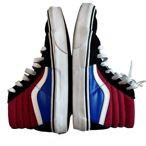 Vans | Shoes | Youth Red White And Blue High Top Off The Wall Vans 45y ...